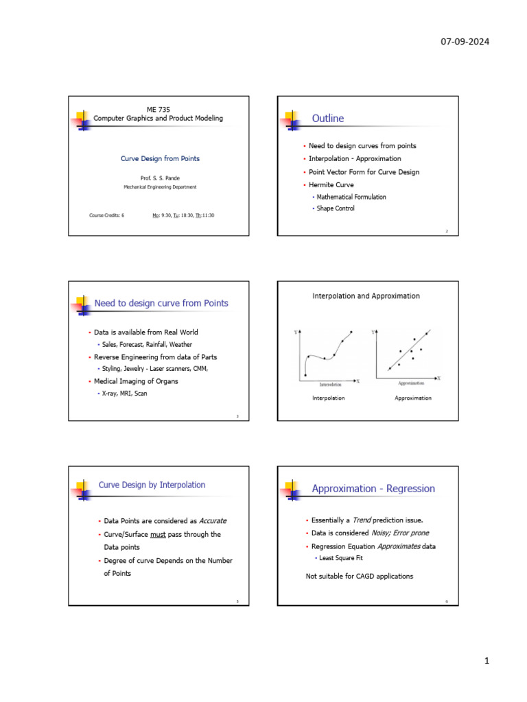 done L7 Hermite | PDF | Interpolation | Equations