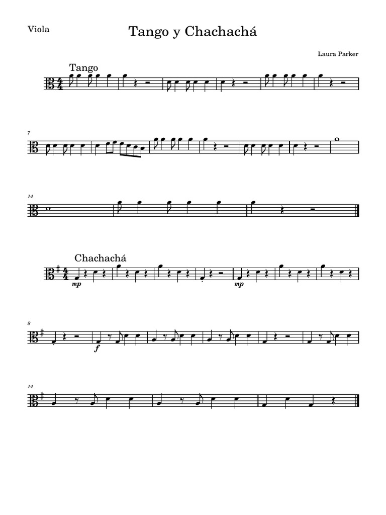Tango y Cha-cha-cha-Viola | PDF