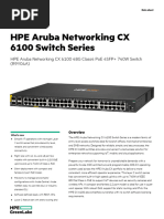 HPE Aruba CX 6300M Switch Overview | PDF | Computer Network | Network ...