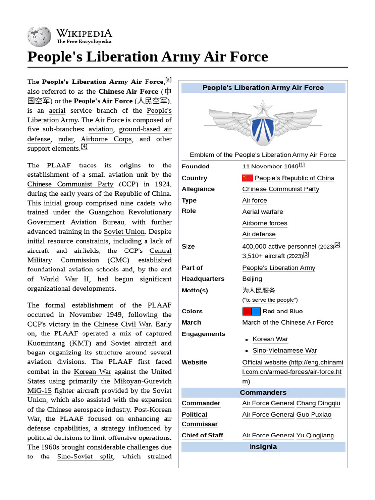 China's Air Force Emblem Overview | PDF | Military | Aircraft