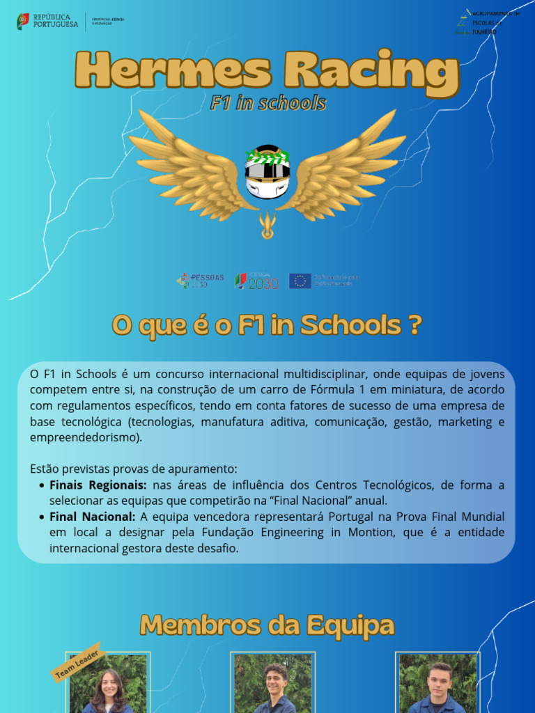 Hermes Racing F1 in Schools | PDF | Publicidade | Rede social