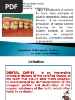 GV Black's Cavity Classification Guide | PDF | Tooth Enamel | Dentistry ...