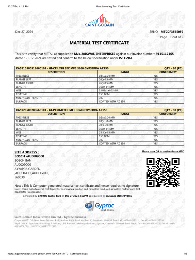Ceiling channel TC | PDF