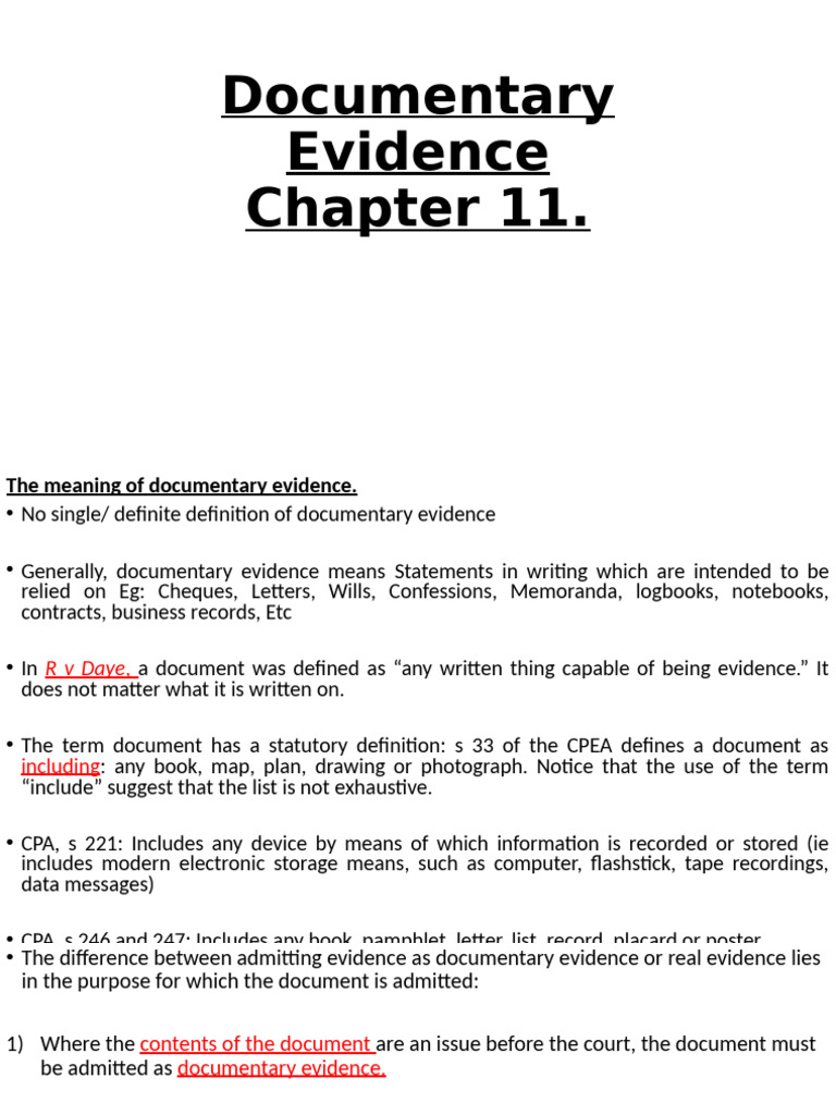 Documentary Evidence | PDF | Evidence | Subpoena Duces Tecum