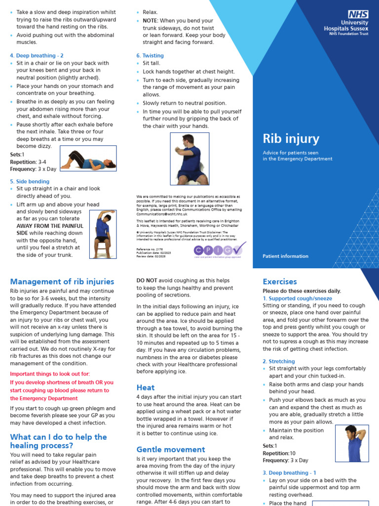 Rib Injury | PDF | Abdomen | Thorax