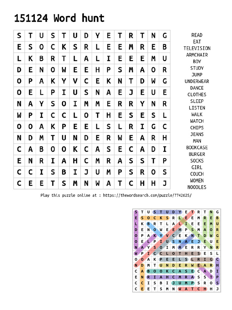 Thewordsearch Com 151124 Word Hunt 7742625 | PDF