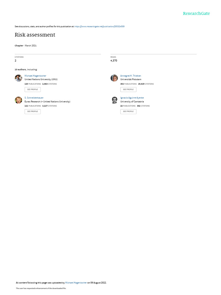 ch02 | PDF | Risk | Risk Assessment