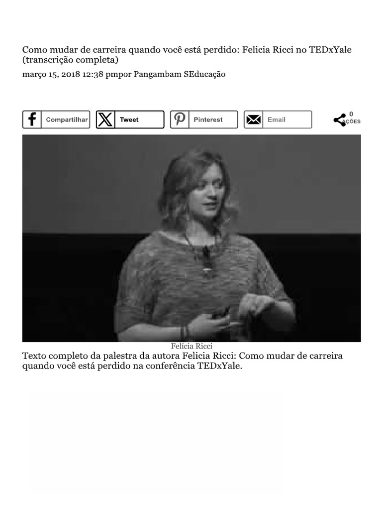 Como Mudar de Carreira Quando Você Está Perdido - Felicia Ricci No ...