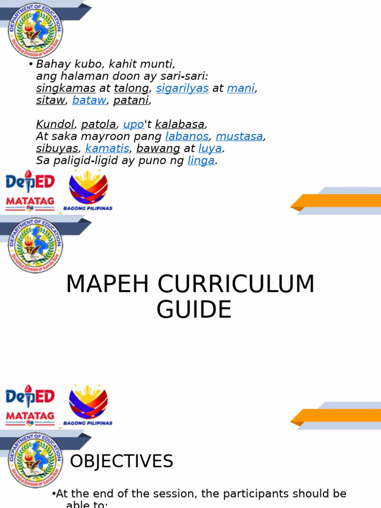Mapeh-Curriculum Guide | PDF
