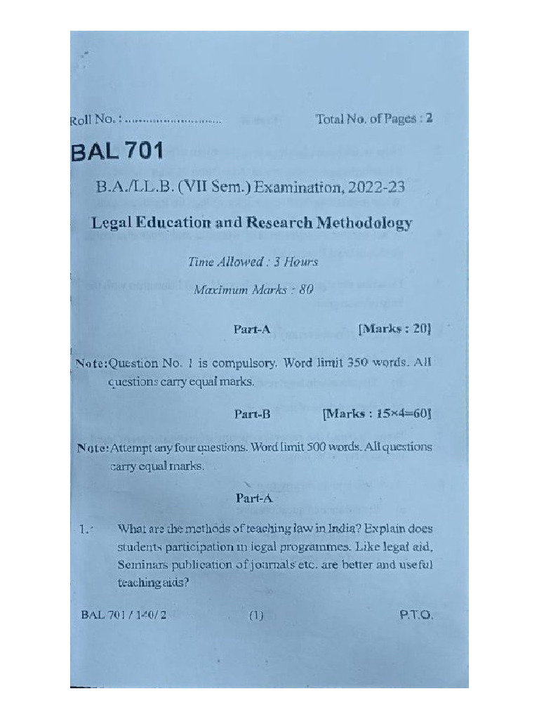Legal Education Pyq | PDF