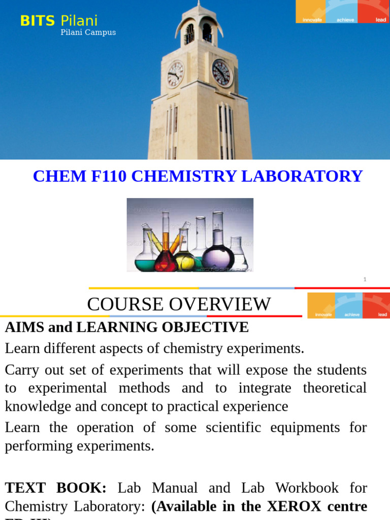 ChemLab 1 Intro Safety | PDF | Titration | Chemistry