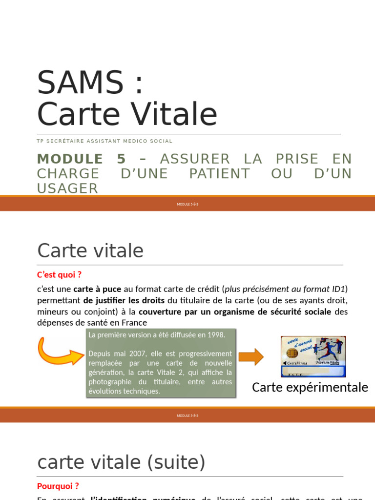 Carte Vitale : Guide et Évolution | PDF | Soins de santé | Programmes ...