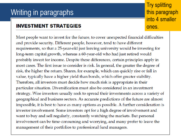 Effective Paragraph Splitting Techniques | PDF
