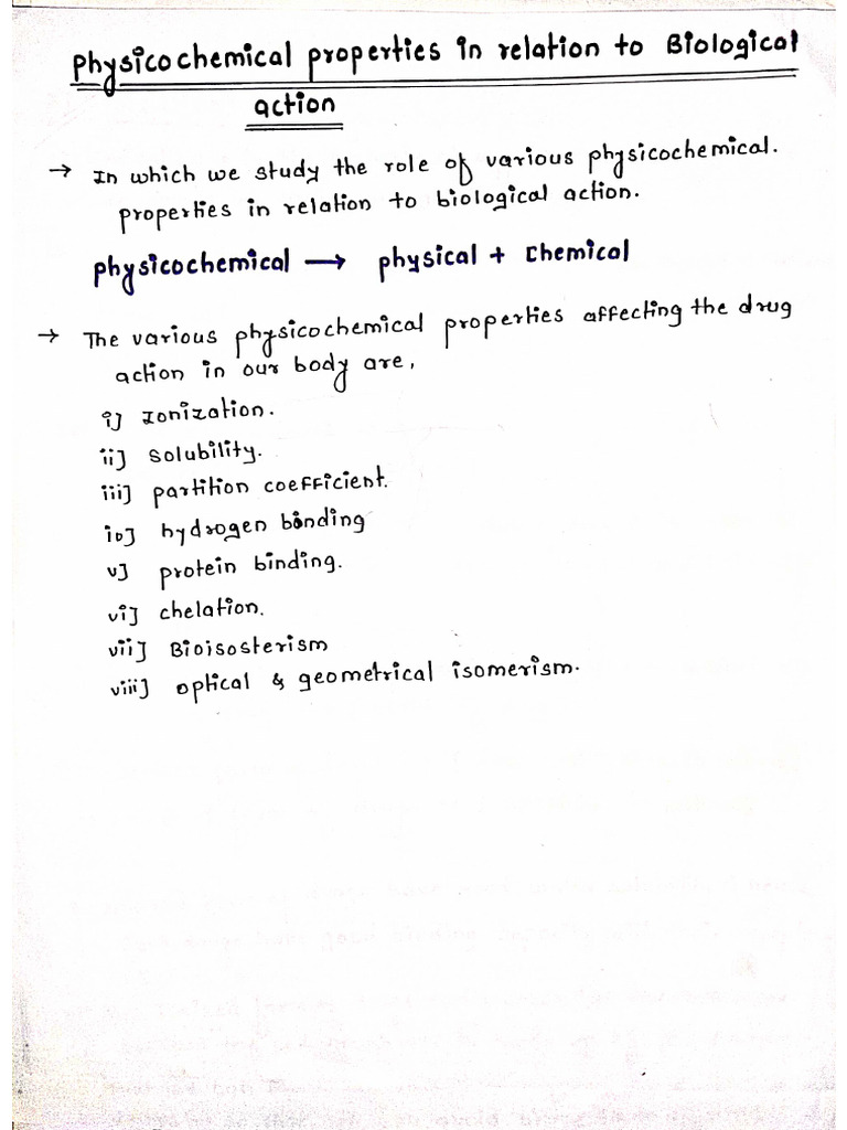 Ionization and Solubility Med Chem 4th Sem U 1 L 1 | PDF