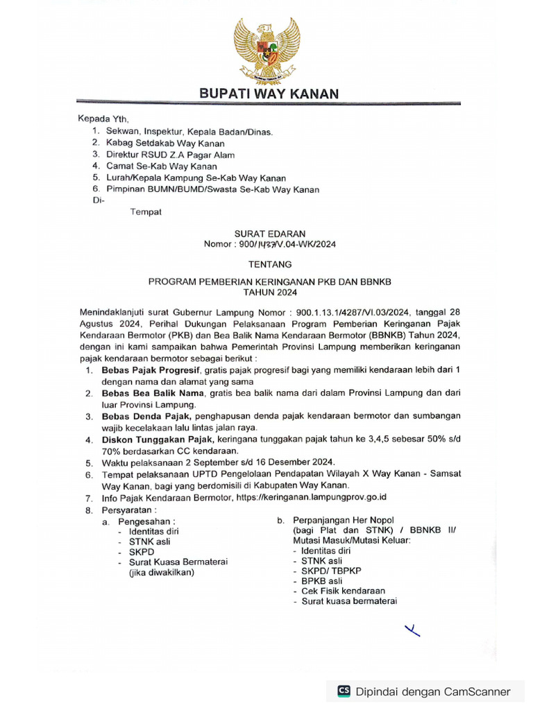 Keringanan PKB dan BBNKB | PDF