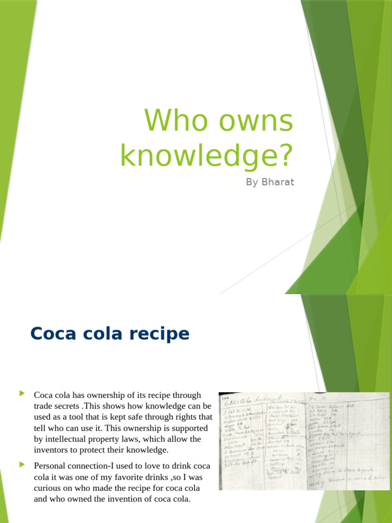 11A Who Owns Knowledge Bharat | PDF