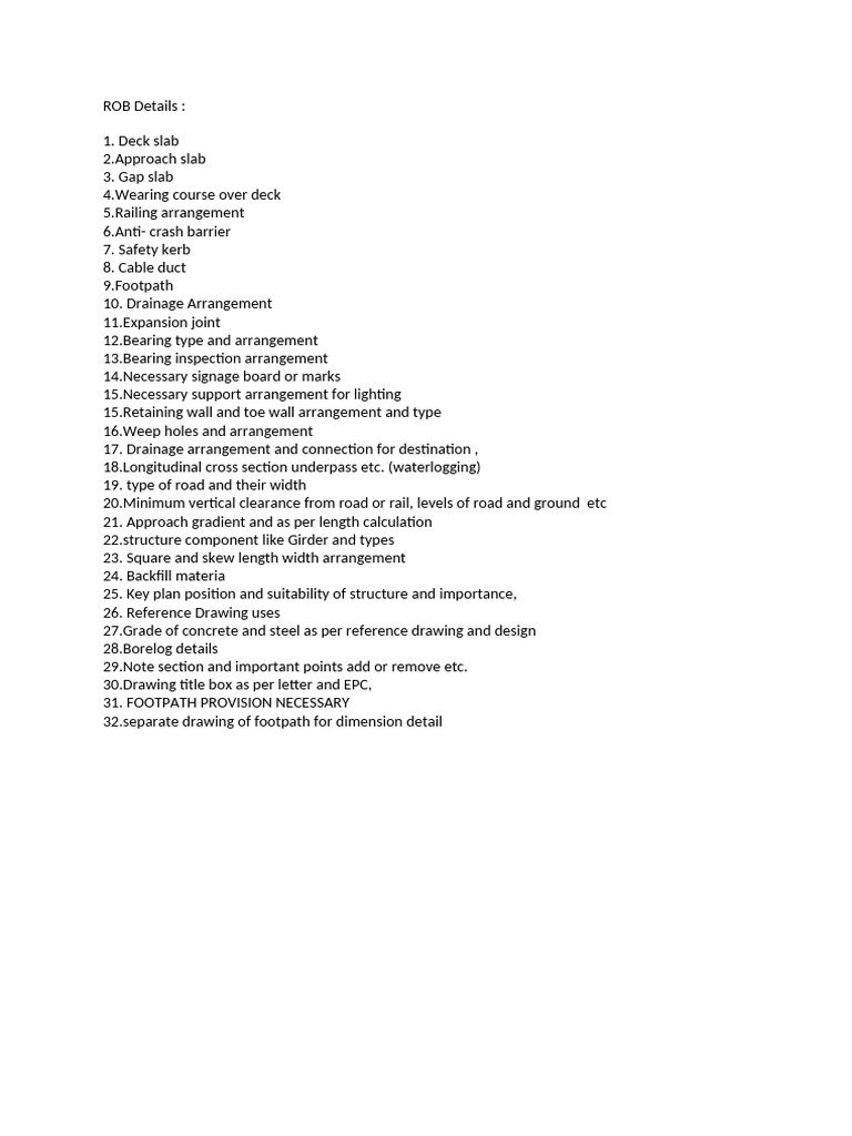 Rob Checklist For Gad | PDF