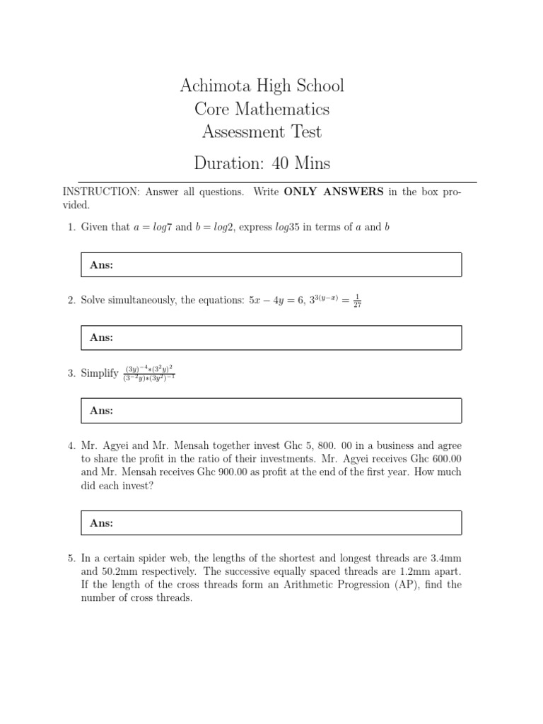 Assignments Template 1 | PDF