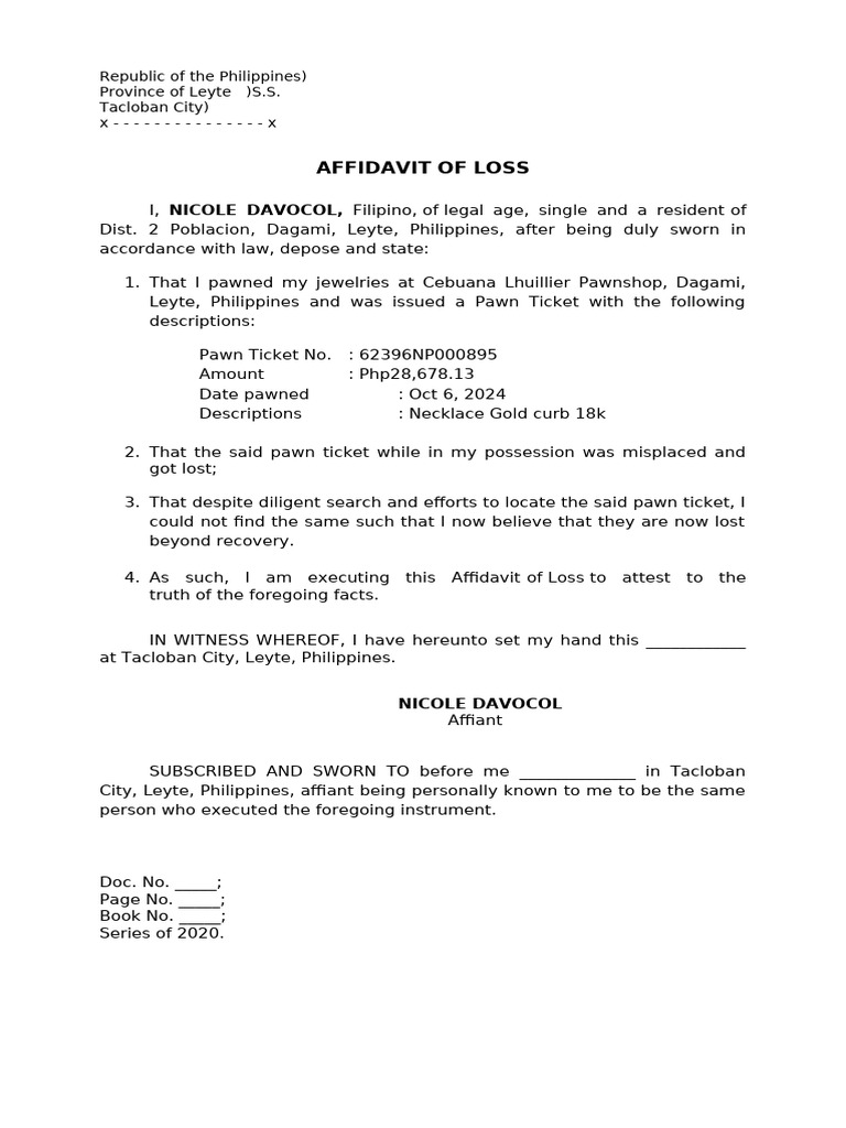 Affidavit | PDF