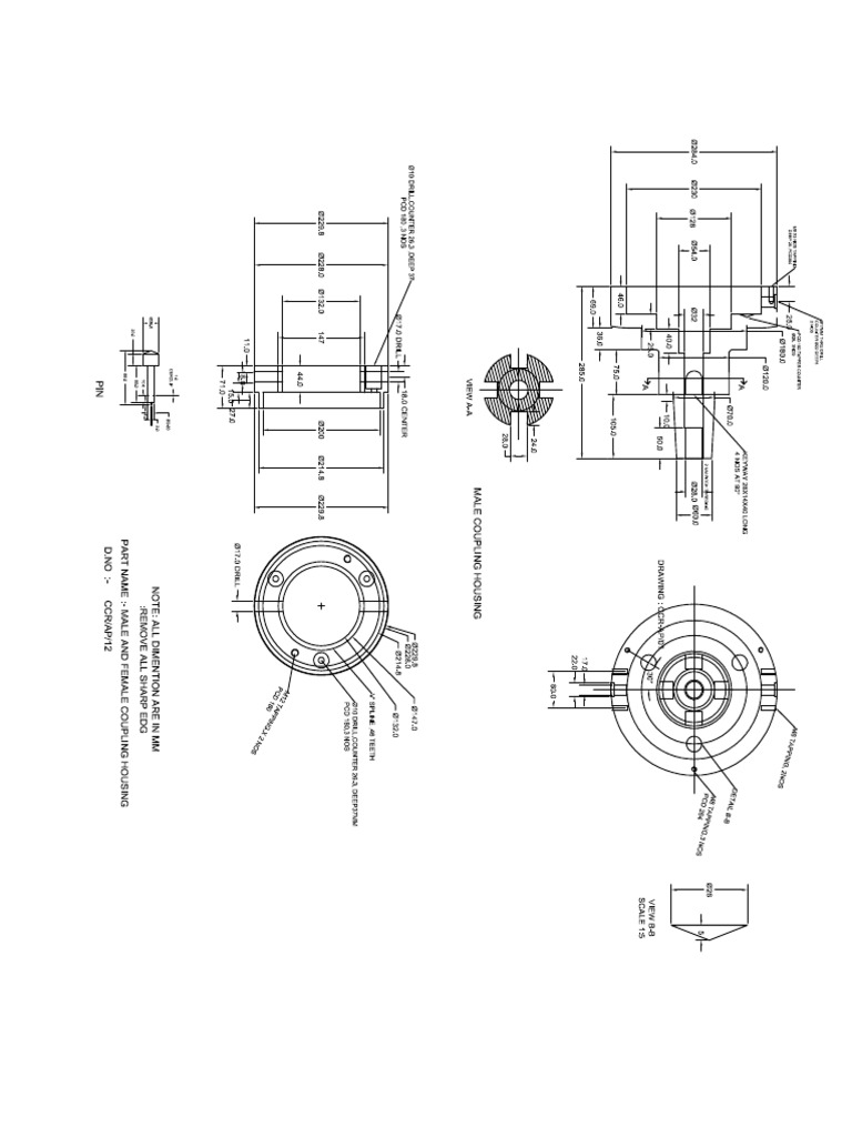 DRW CCR AP 12 Female Coupling Housing | PDF