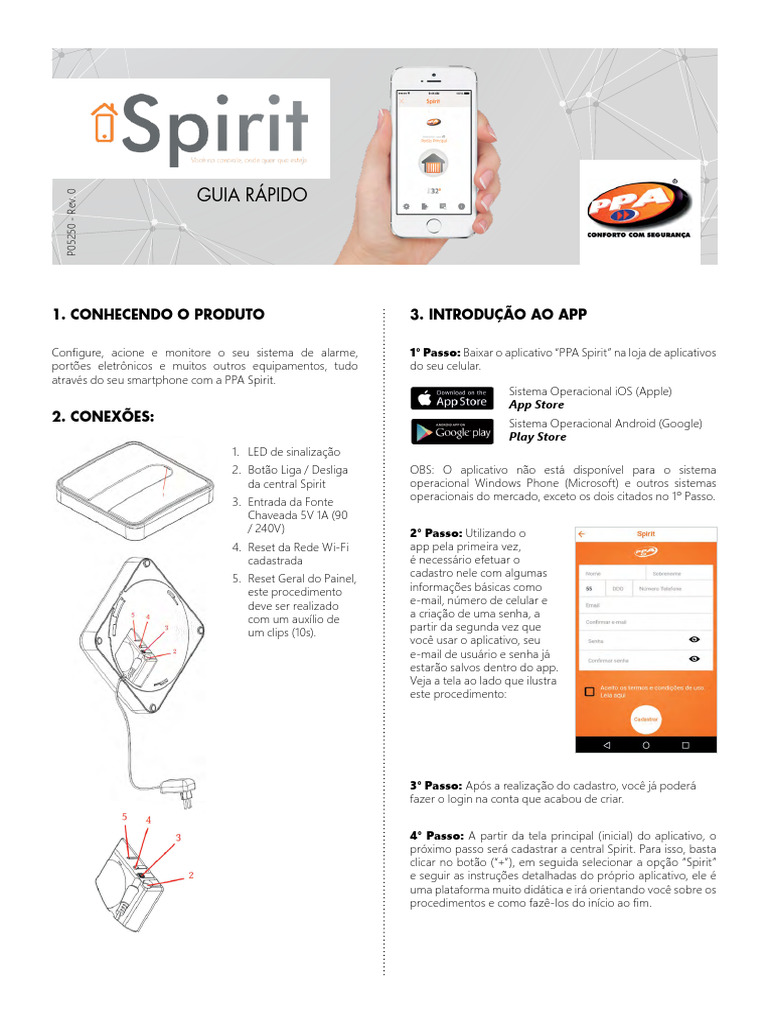 Guia de Uso do App PPA Spirit | PDF | Aplicativo para celular | Smartphone