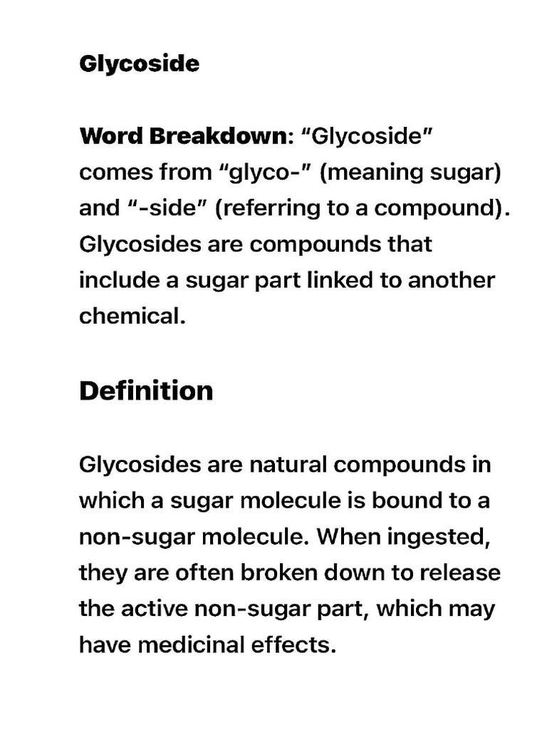 Glycoside | PDF