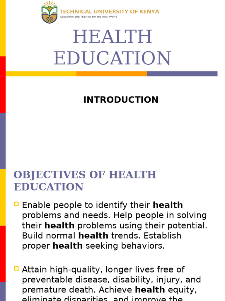 Introduction To Health Education | PDF | Malaria | Preventive Healthcare