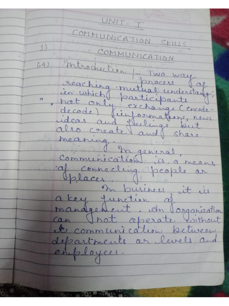 Unit -1 communication | PDF