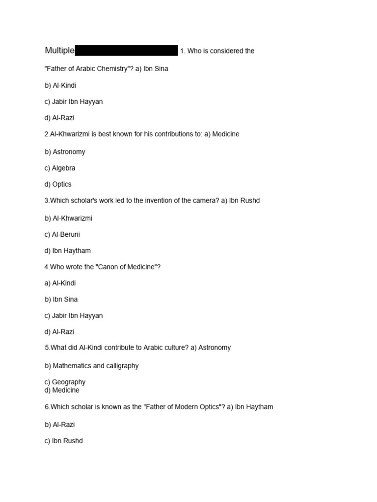 Multiple Choice-WPS Office history test | PDF | Science