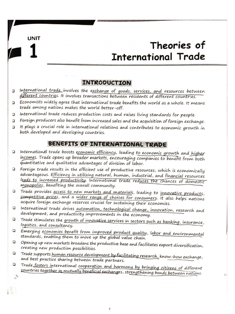 International Trade Complete PDF | PDF