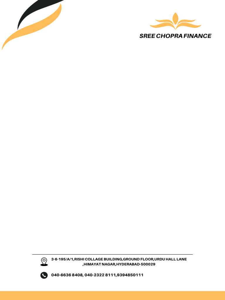 Shree Chopra Letter Head | PDF