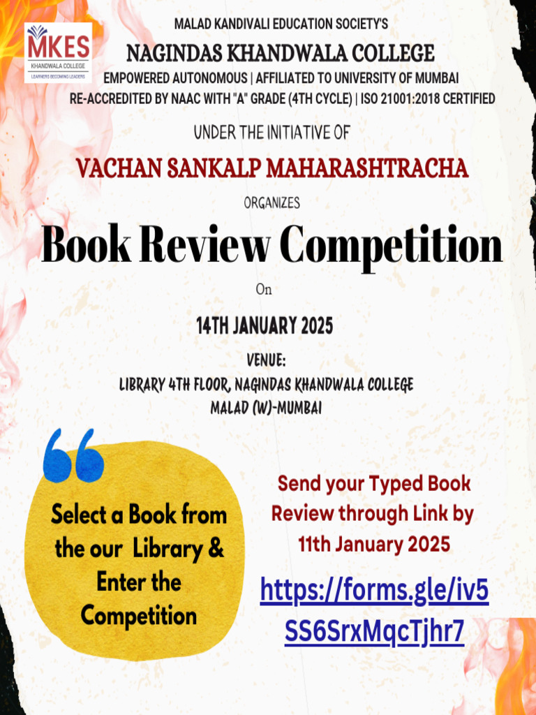 Book Review Contest at NK College | PDF