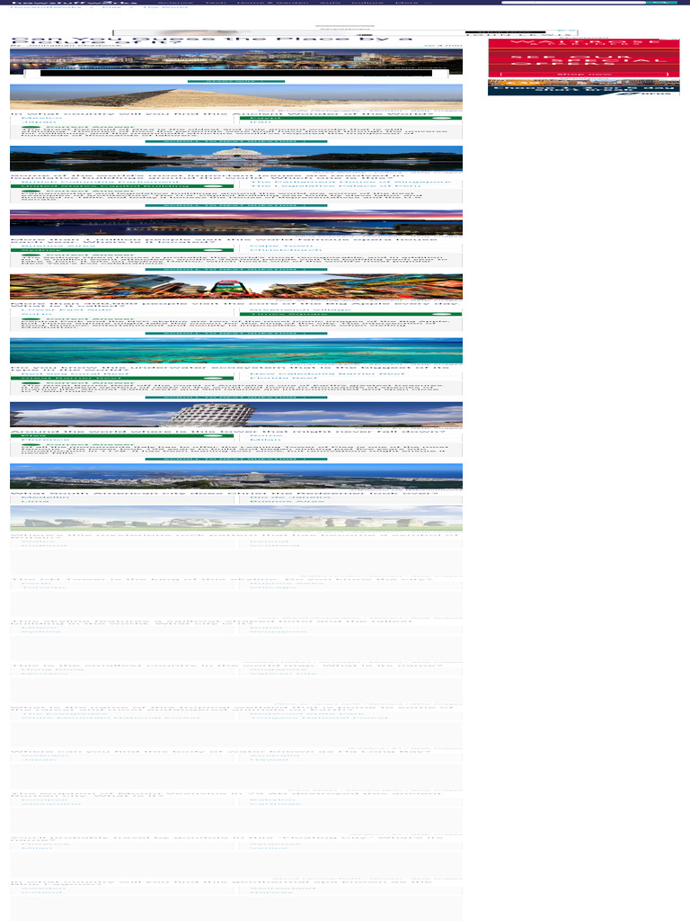Guess the Place by Picture Quiz | PDF | Imaging