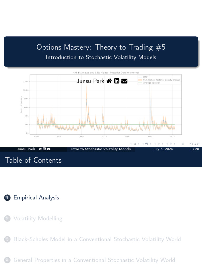 Introduction To Stochastic Volatility Models 1720875279 Pdf Black