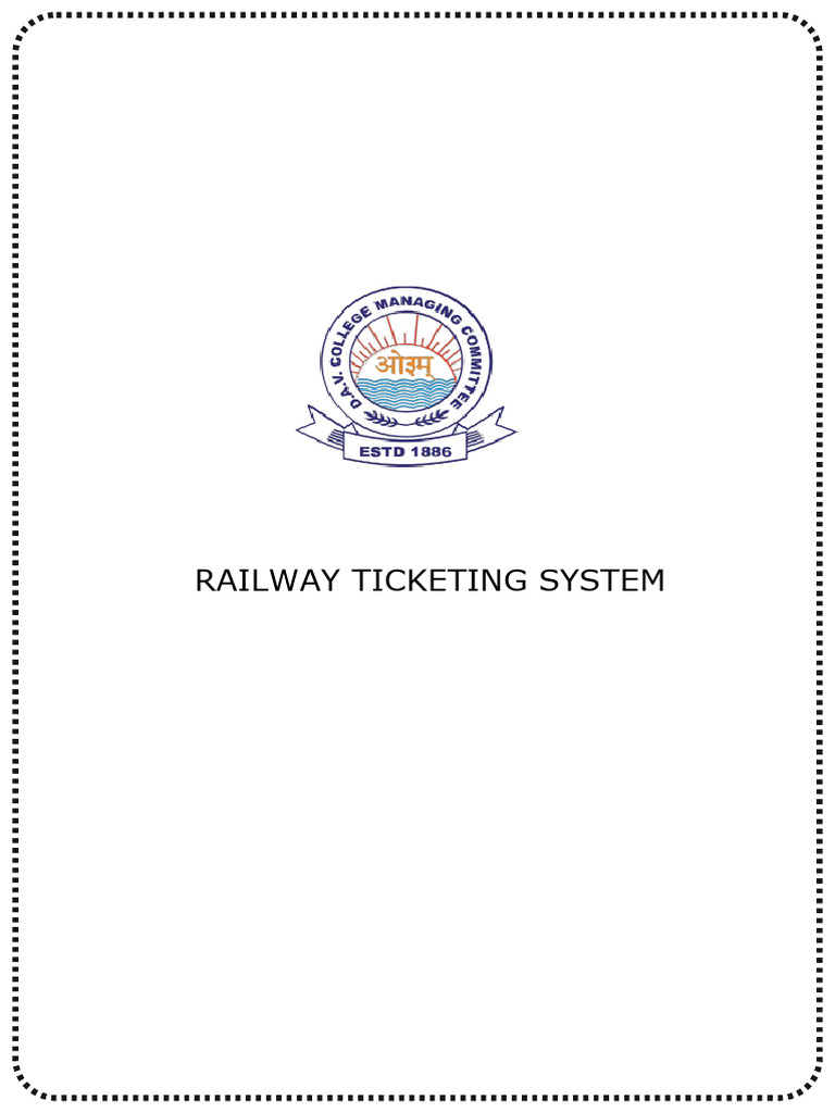 Railway Management Final11 | PDF | Computing | System Software