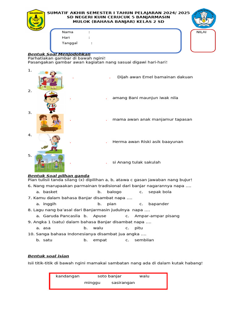 Sas Mulok - Kelas 2 | PDF