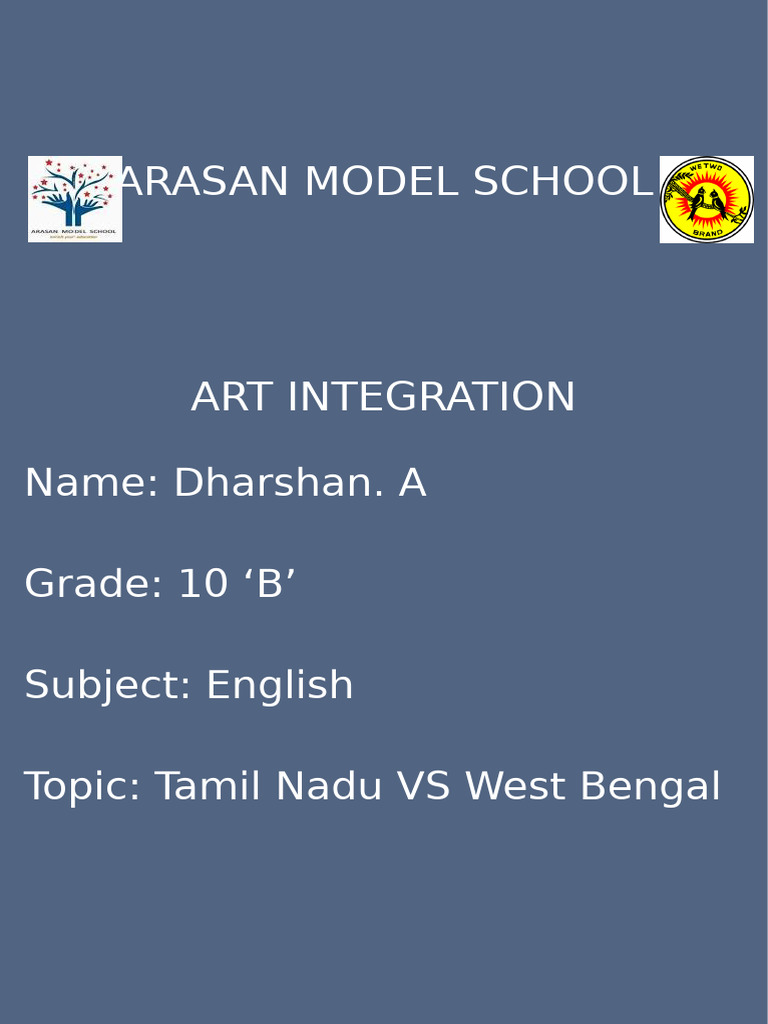 Dharshan English Art Integration | PDF