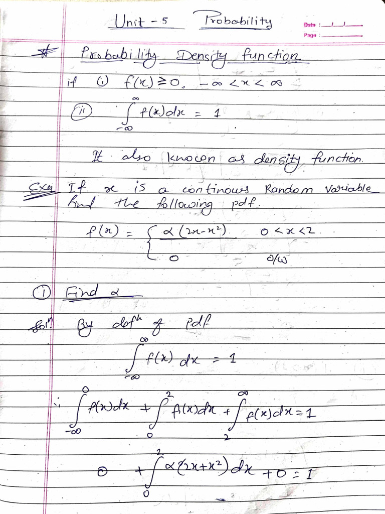 Probability RGPV 4th Sem | PDF