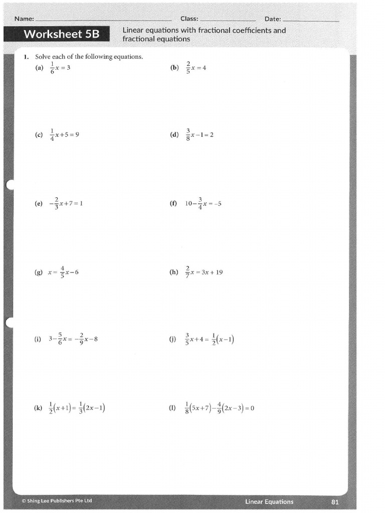 Think Mathematics Workbook 1A 85 88 | PDF