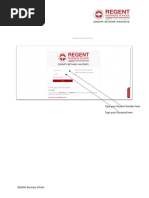 How To Access REGENT Online | PDF | Login | Software