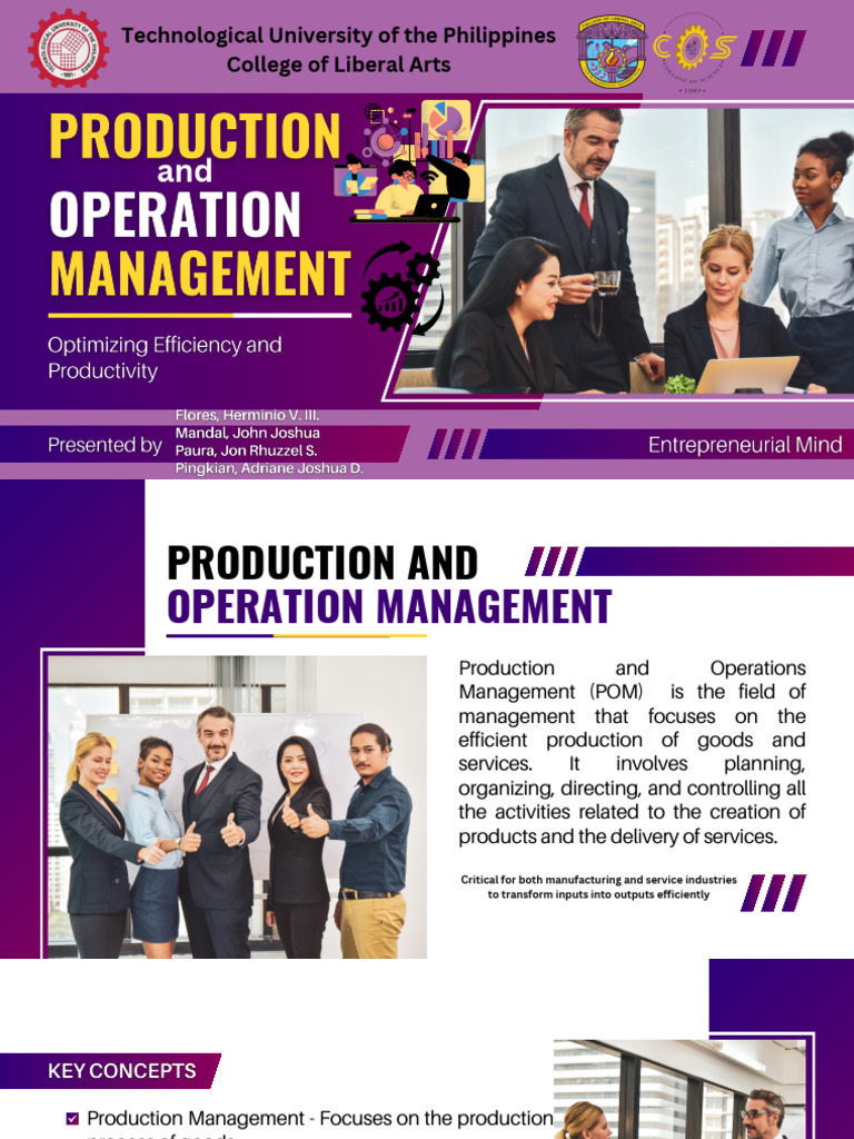 Production and Operations Management Guide | PDF | Supply Chain | Inventory