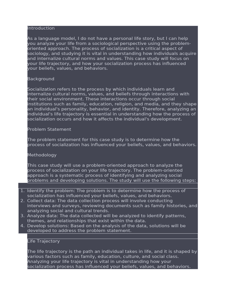 Kaznu Sociology Biography | PDF | Socialization | Sociology