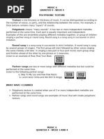 Q1 Music 9 - Module 1 | PDF | Learning | Tempo