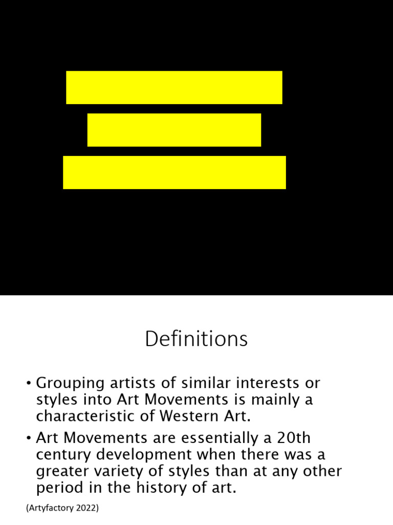 Art+Theories+and+Movements+-+Introduction | PDF