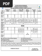 IIT Madras Common Timetable | PDF | Art | Technology & Engineering