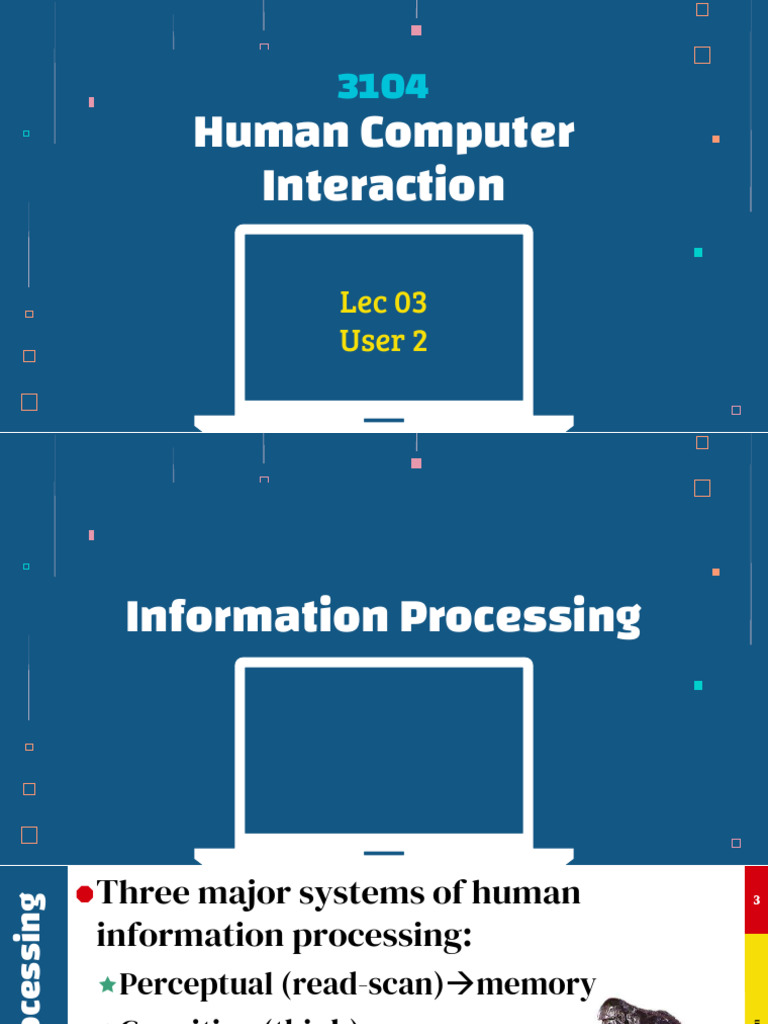 HCI_Lec03 | PDF | Memory | Emotions