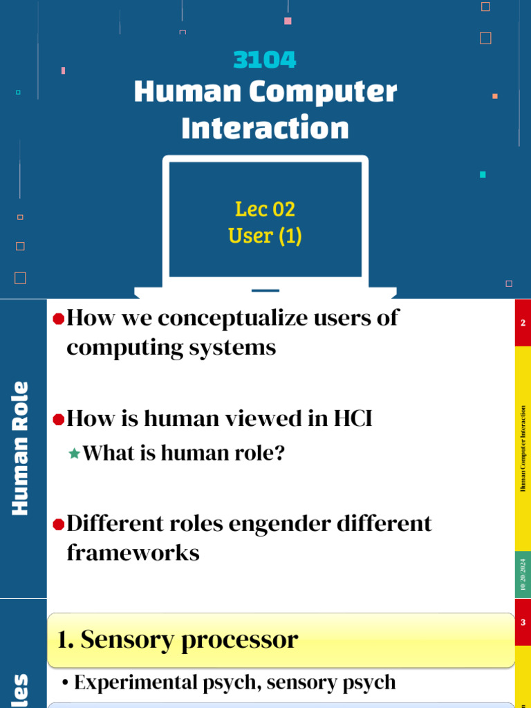 HCI_Lec02 | PDF | Perception | Visual Perception