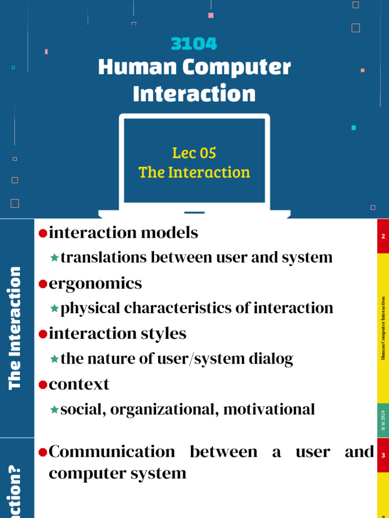 HCI_Lec05 (1) | PDF | Window (Computing) | Menu (Computing)