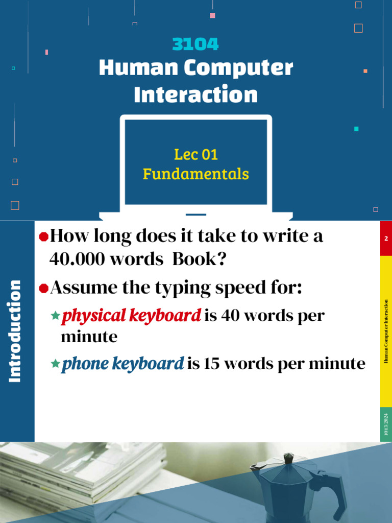 HCI_Lec01 | PDF | Human–Computer Interaction | User Interface