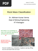 Quantitative Classification Systems of Rock Mass - Guidelines | PDF ...